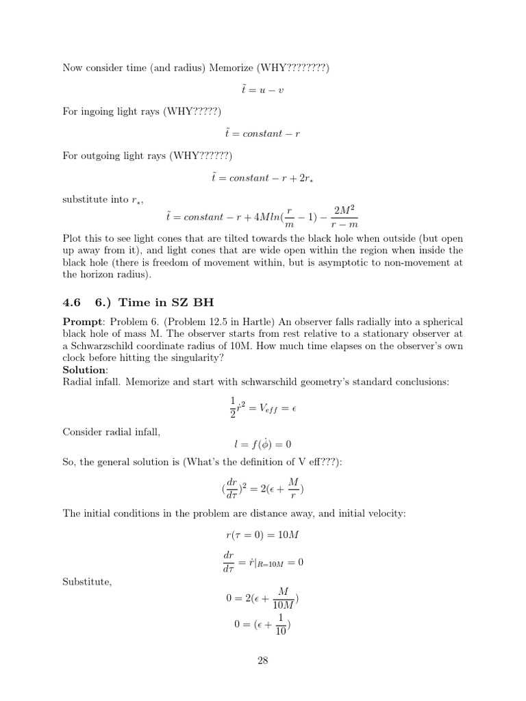 Introduction To General Relativity Solutions 31-35 | PDF | Differential ...