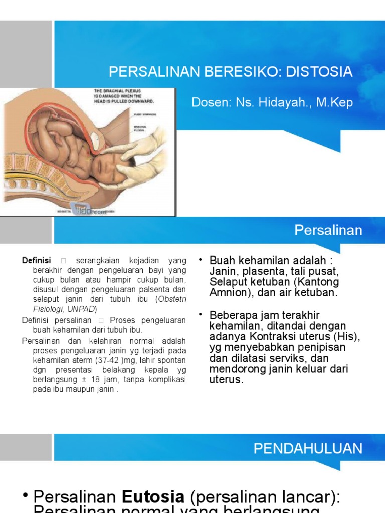 PERSALINAN BERESIKO Distosia New | PDF