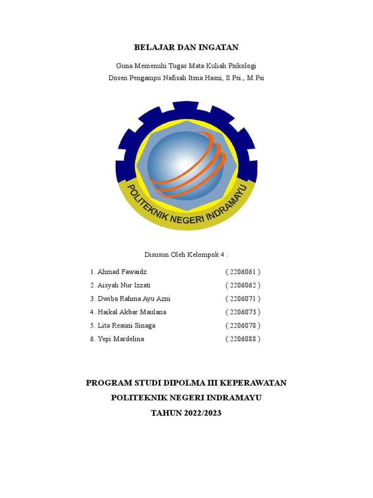 Belajar dan Ingatan di Indramayu | PDF | Karier & Perkembangan