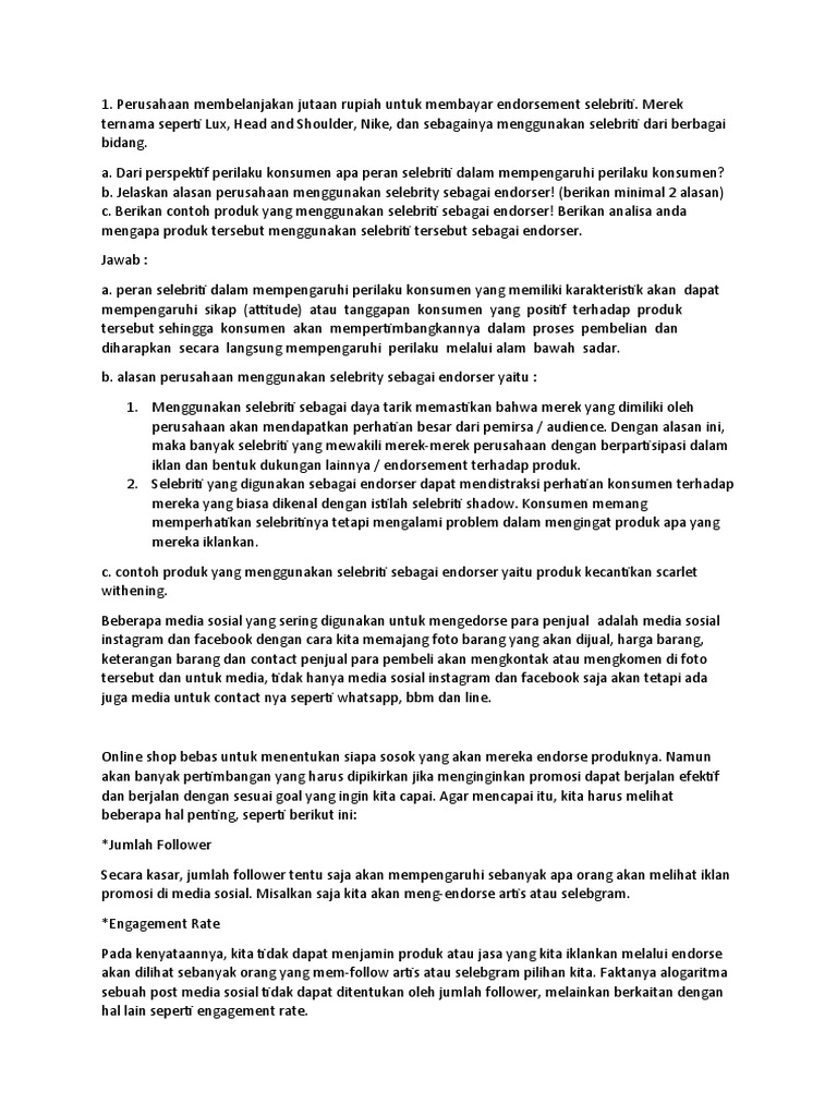 TMK 3 - Perilaku Konsumen EKMA4567 | PDF