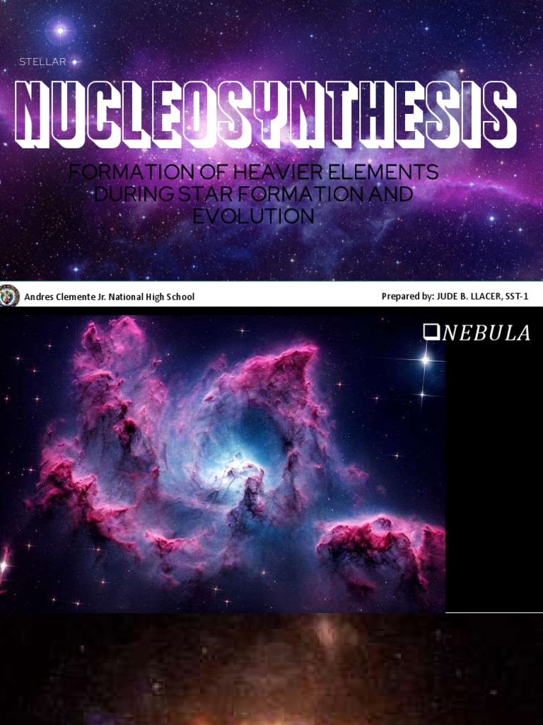Stellar Nucleosynthesis: Formation of Heavier Elements in Stars | PDF