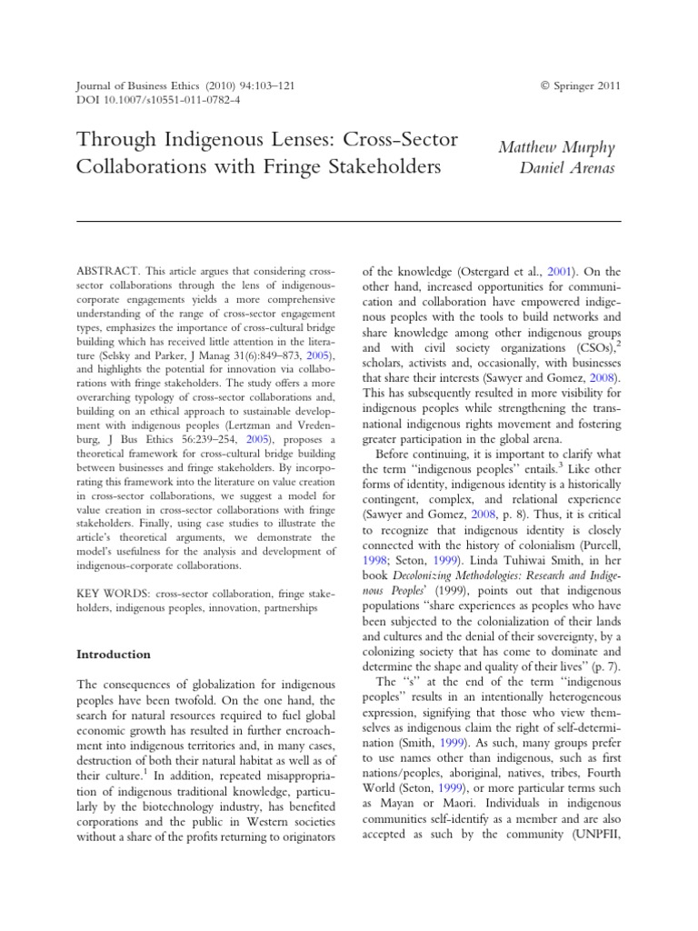 Through Indigenous Lenses | PDF