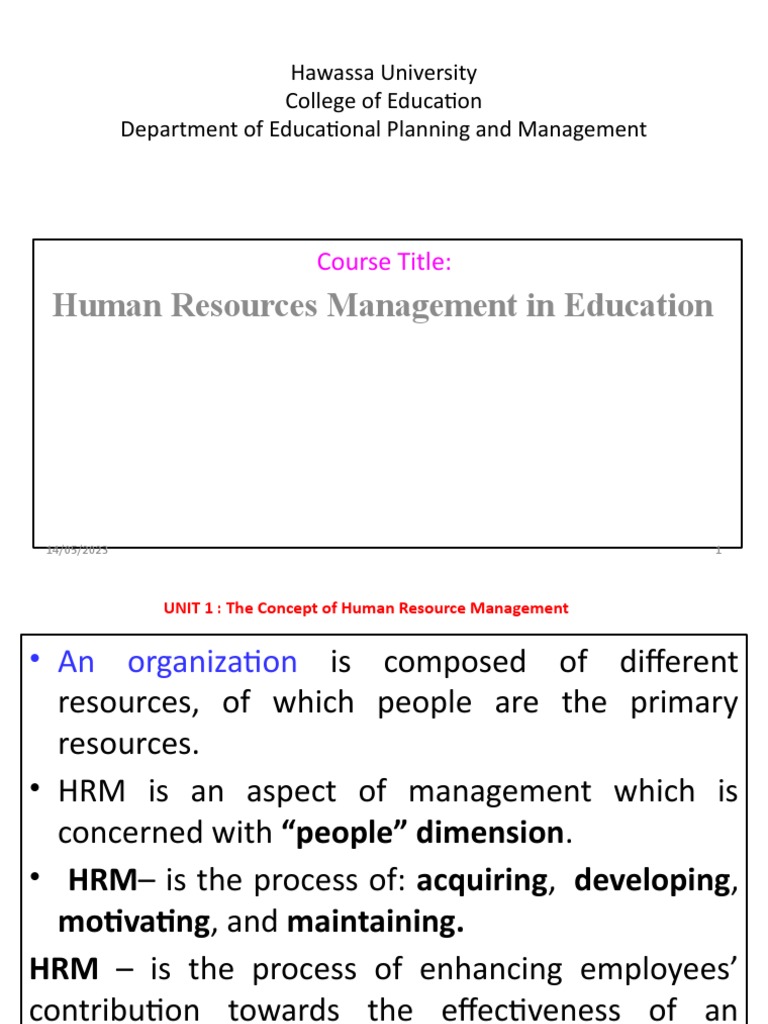 Human Resource Management Overview | PDF | Cost Of Living | Human Resources