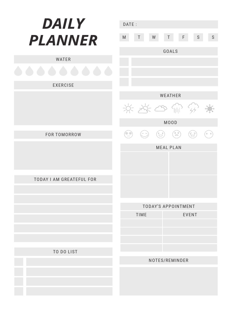 A4 Size Business Planner Template | PDF | Communication | Business Process