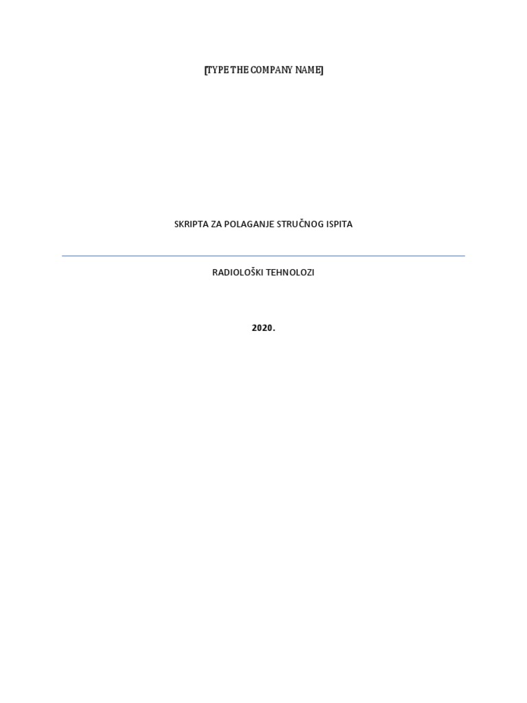 SKRIPTA Stručni Ispit 2020 | PDF