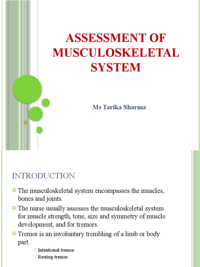 Assessment of Musculoskeletal System | PDF | Skeletal Muscle | Edema