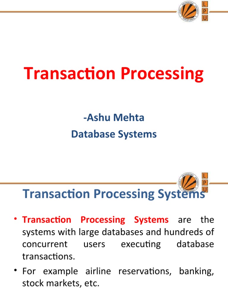 Ensuring Transaction Integrity In Concurrent Database Systems Pdf Database Transaction