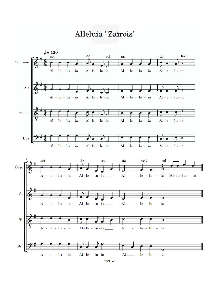 Alleluia Zaïrois | PDF