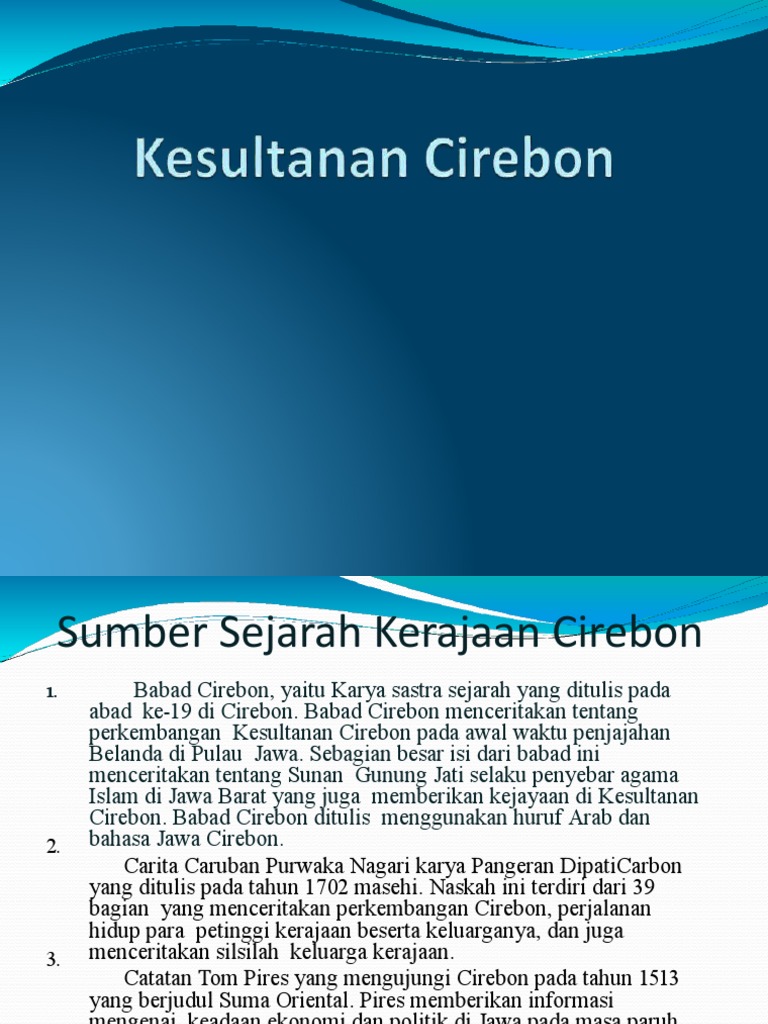CIREBON | PDF | Sejarah