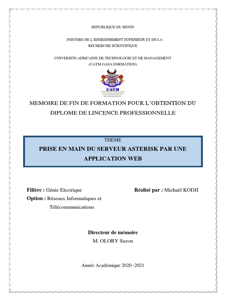 Interface Web pour Serveur Asterisk | PDF | Internet | Internet et Web