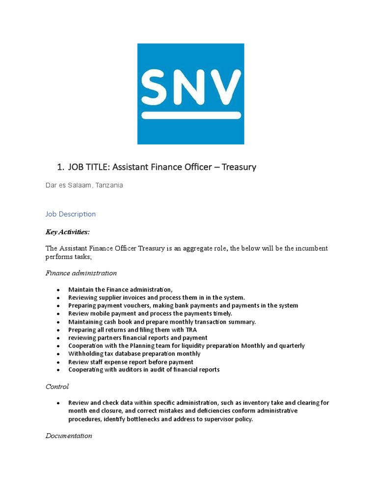 SNV New Vacancies | Download Free PDF | Audit | Academic Degree