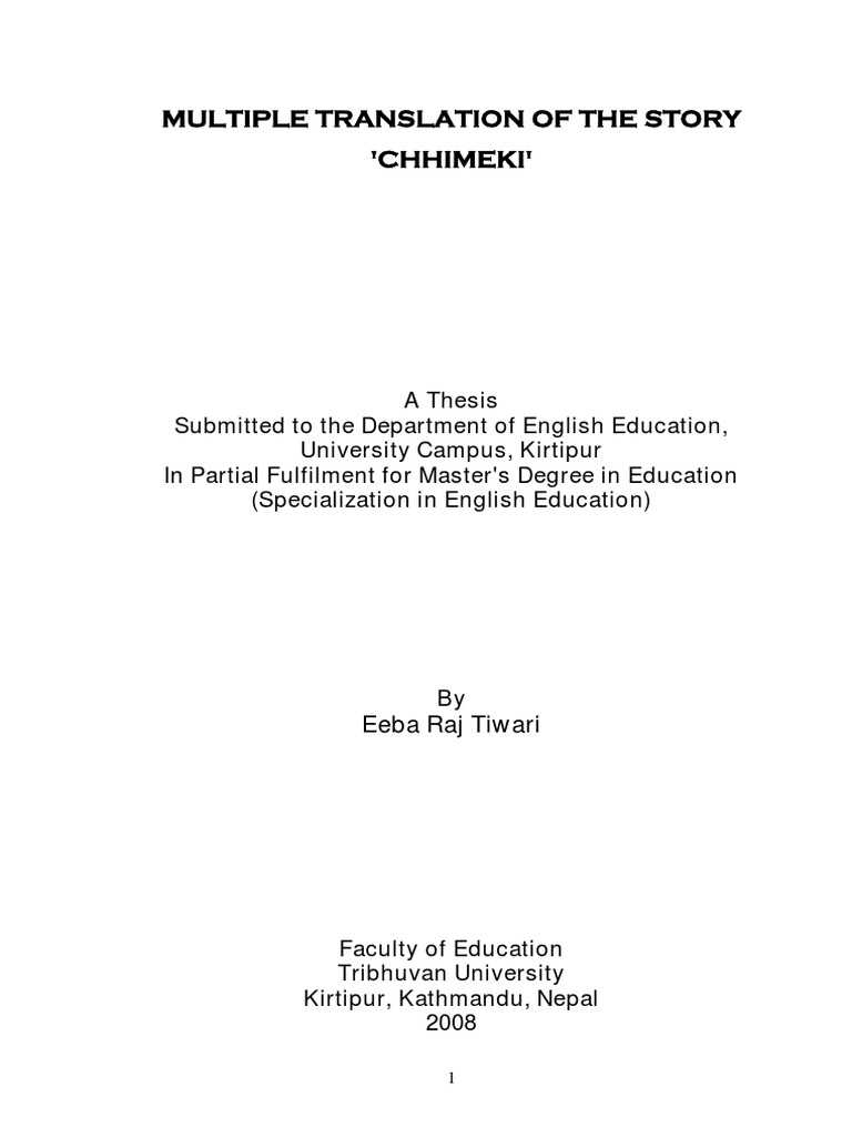 Full Thesis PDF | PDF
