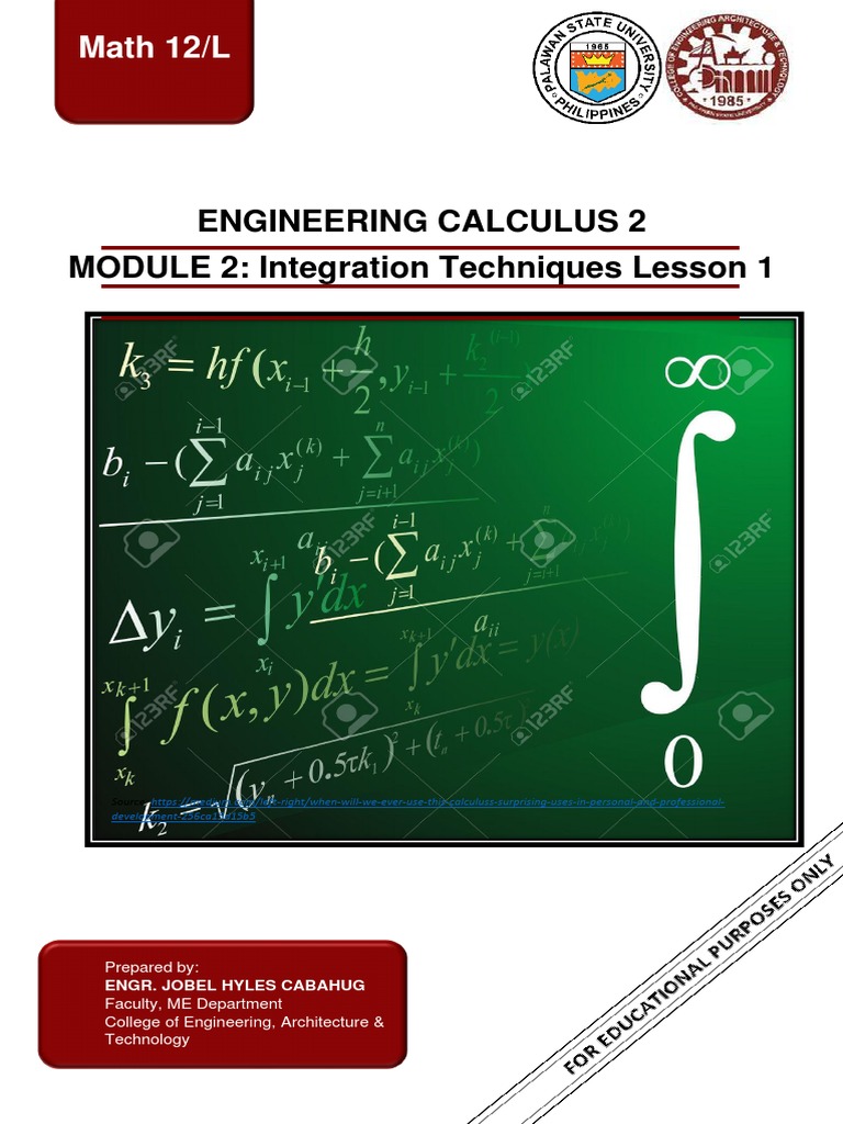 Module 2 Lesson 1 Integration Techniques | PDF