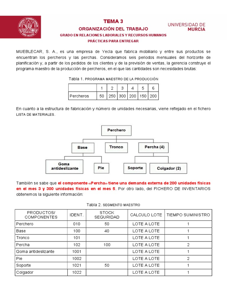 2022 Ejercicios Tema 3 para Entregar - RESUELTOS - PDF | PDF