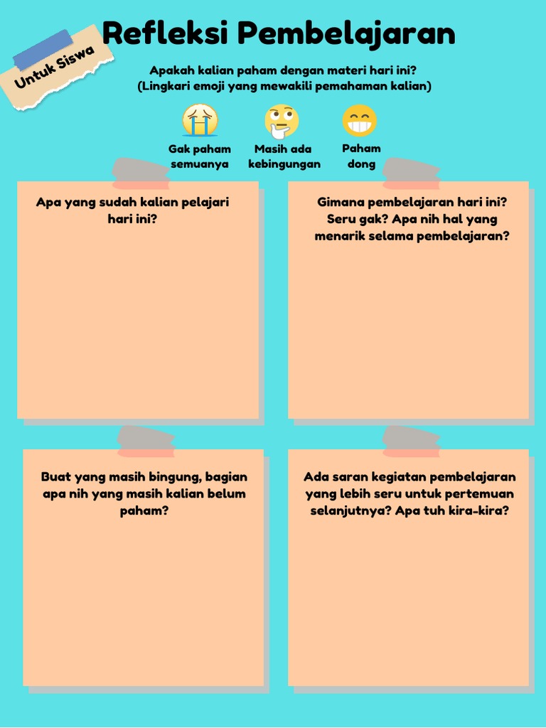 Refleksi Pembelajaran | PDF