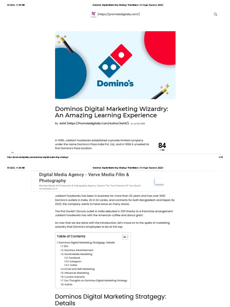 Dominos Digital Marketing Strategy That Makes It A Huge Success 2022 ...