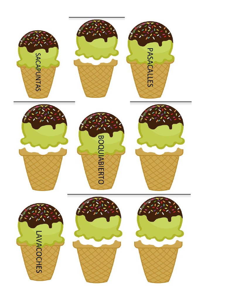 Helados Palabras Compuestas | PDF