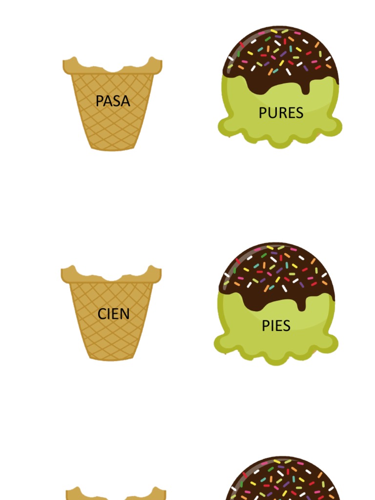 Juego Helados Palabras Compuestas | PDF