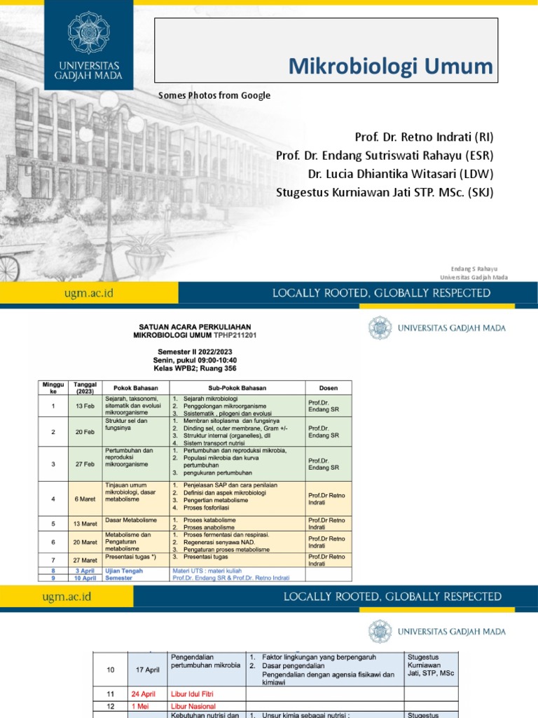 2023_1_Mikrobiologi Umum_Pendahuluan_Taksonomi_Identifikasi_ESR_13Feb.pdf | PDF | Louis Pasteur ...