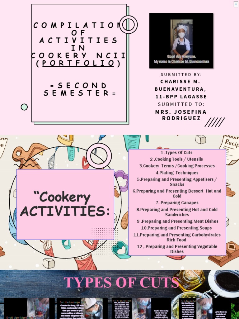 Cookery Activities Portfolio NC II | PDF