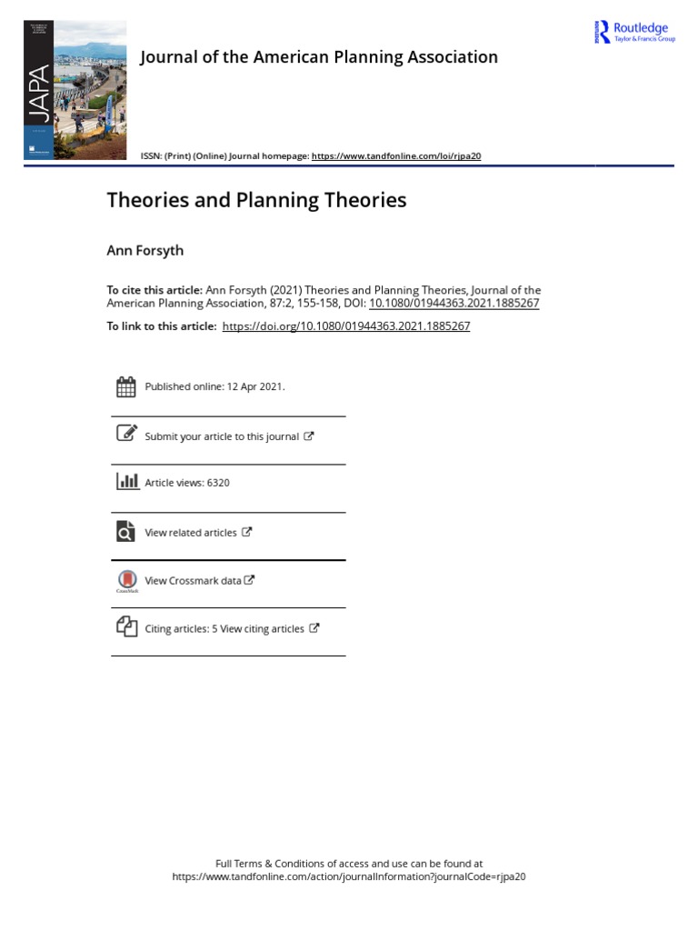 Theories and Planning Theories PDF | PDF | Theory
