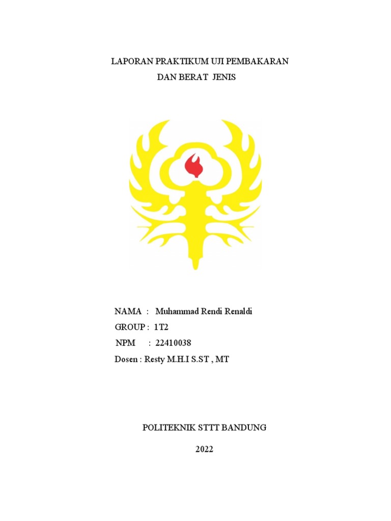 Laporan Pembakaran Dan BJ Muhammad Rendi Renaldi | PDF