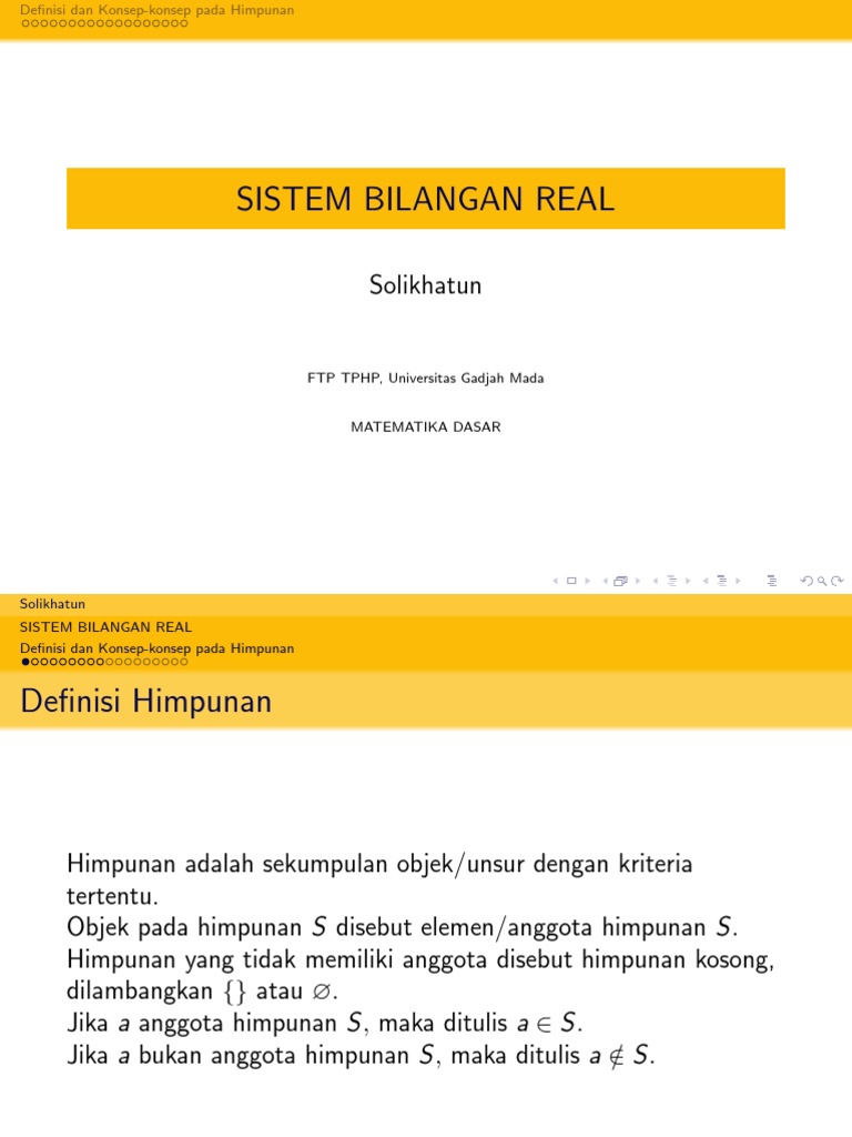 Sistem Bilangan Real | PDF