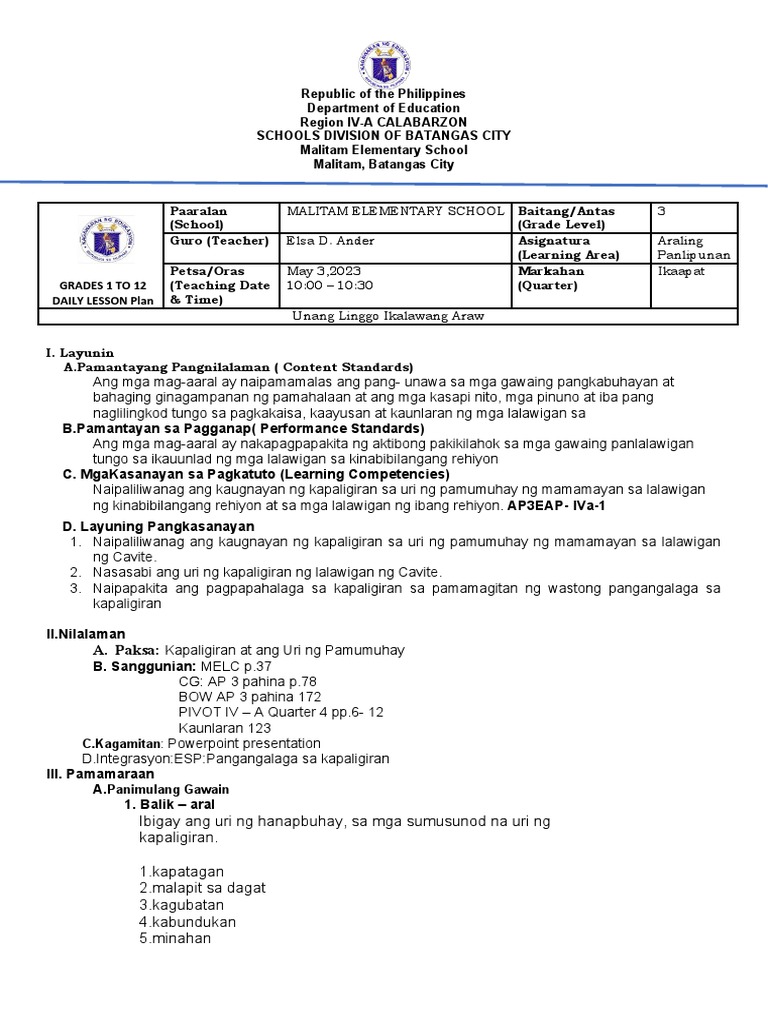 DLP-AP-Q4 Week-1 Day 2 | PDF