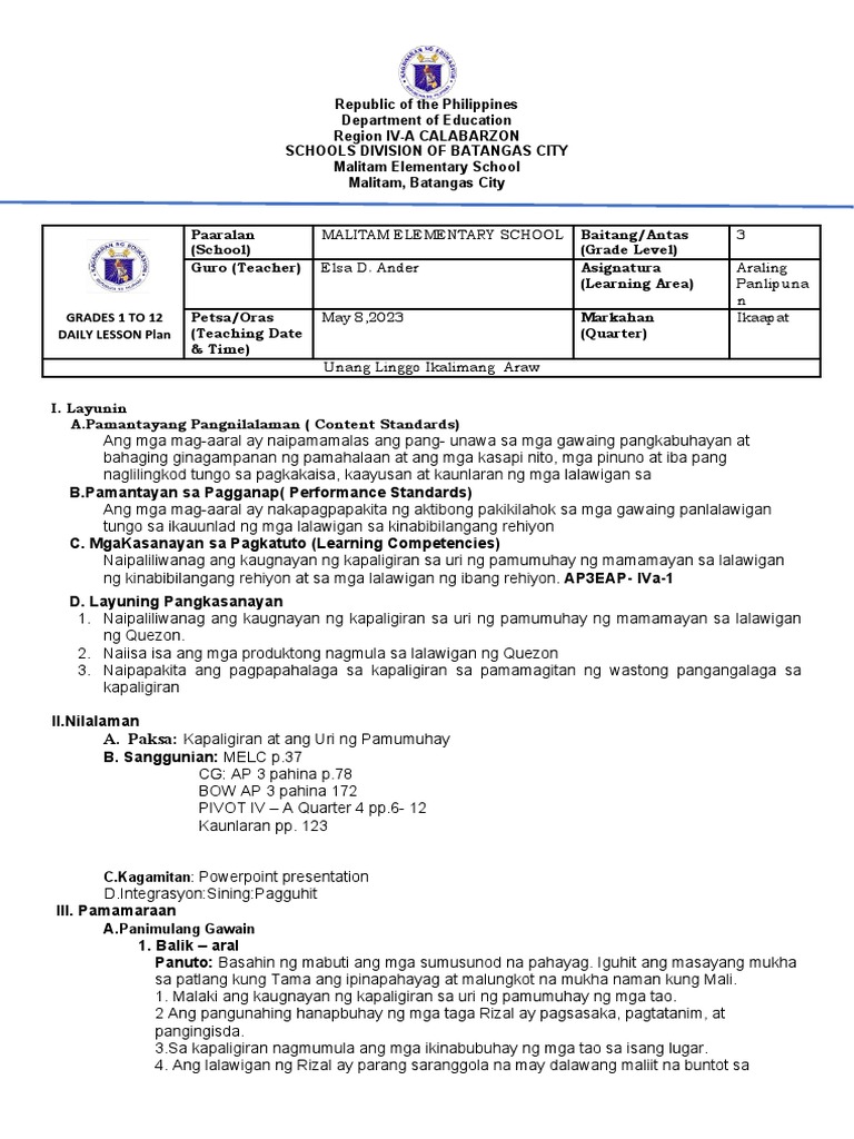 DLP-AP-Q4 Week-1 Day 5 | PDF