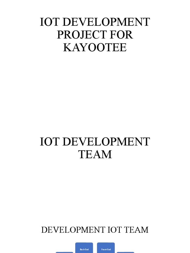Iot Development Project | PDF