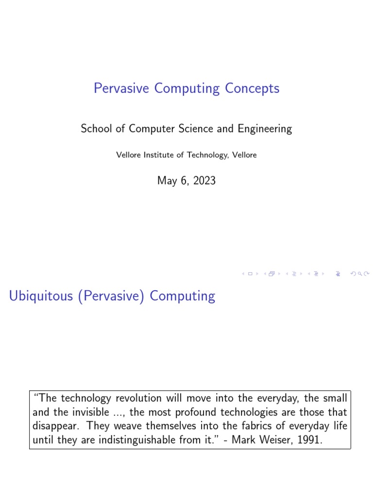Pervasive Computing Overview | PDF | Grid Computing | Cloud Computing