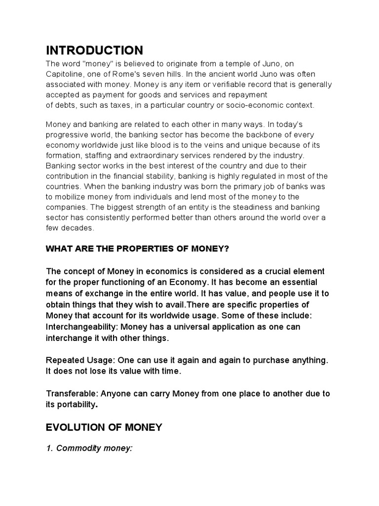 Money Project English Class 12 | PDF | Money | Money Supply