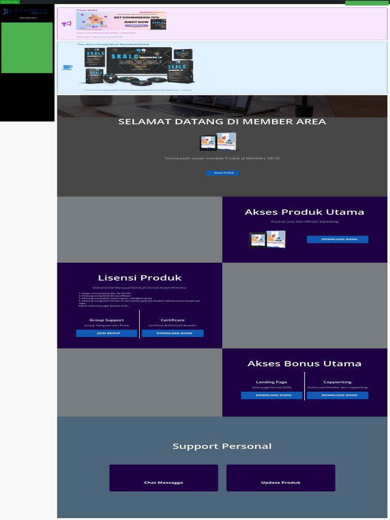 Puluhan Juta Dari Affiliate Marketing - Akses Members PDF | PDF