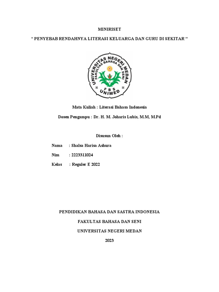 Miniriset Literasi Indo | PDF