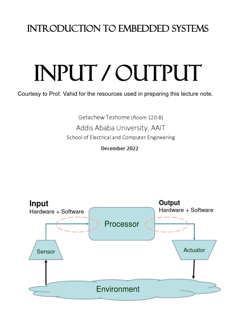Lecture 4 - Input Output | PDF | Computer Science | Electricity Lecture 4 - Input Output | PDF | Computer Science | Electricity