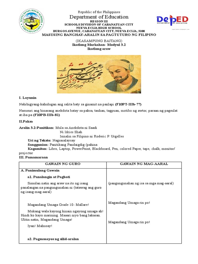 DTL Modyul 3.2 Linangin | PDF