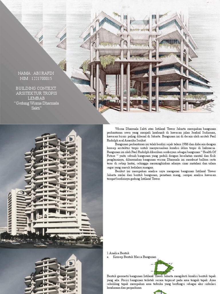 Analisa Bentuk Gedung Intiland Tower | PDF