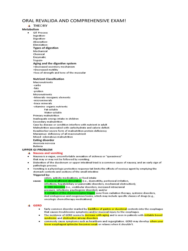 Oral Revalida and Comprehensive Exam | Download Free PDF | Glaucoma ...