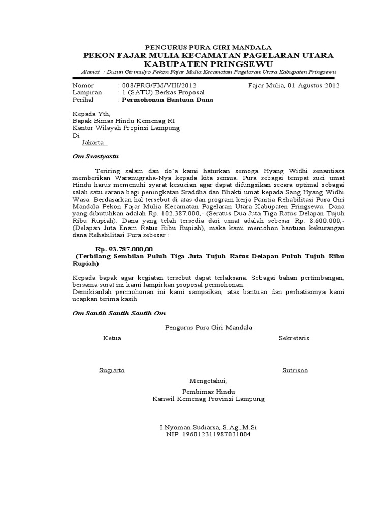 Proposal Pura Fajar Mulia | PDF