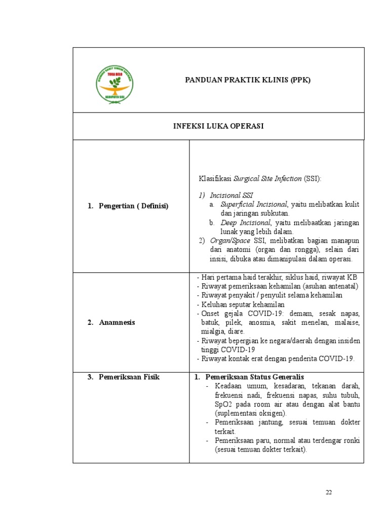 PPK Infeksi Luka Operasi | PDF