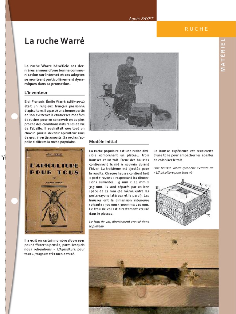 La ruche Warré : Guide et dimensions | PDF | Ruche | Apiculture