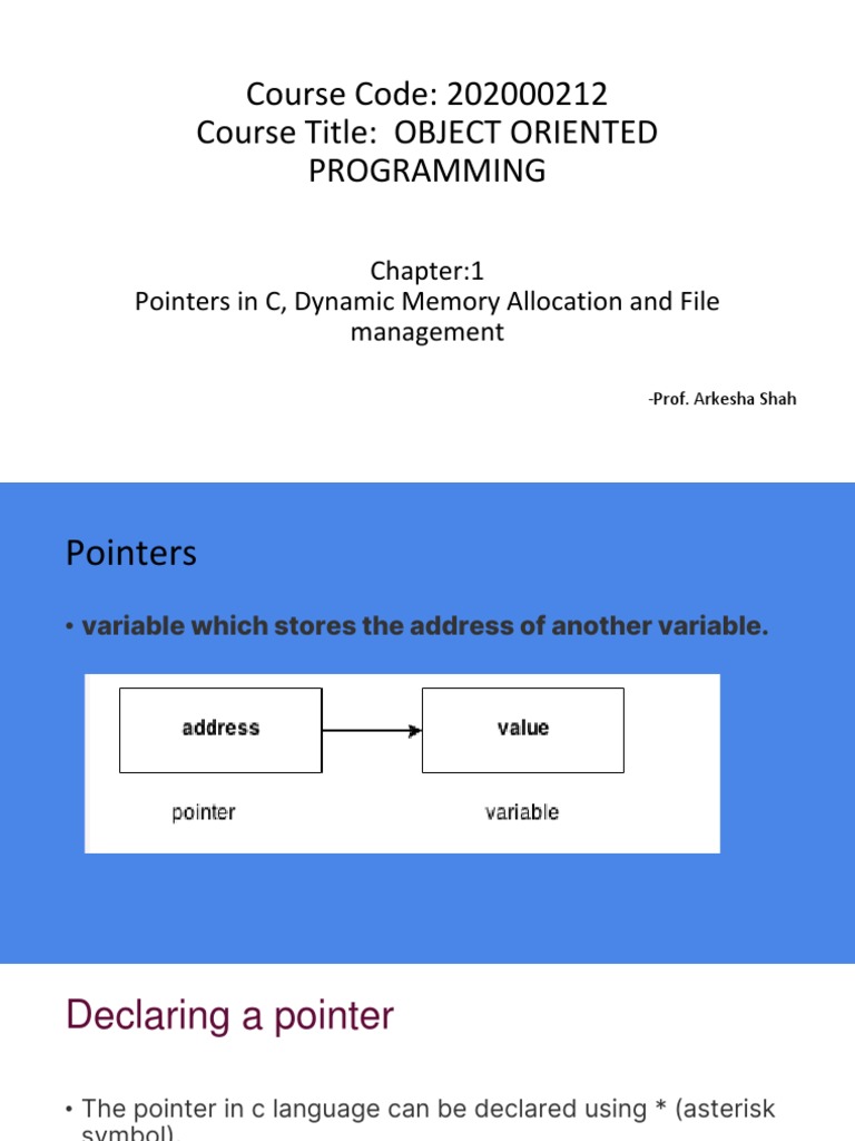 Chapter 1 Oop Pdf Pointer Computer Programming Computer File 2038