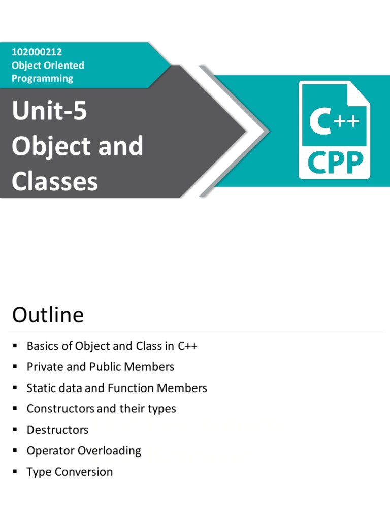 Unit 5 Objects And Classes Pdf Programming Constructor Object Oriented Programming