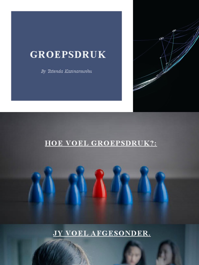 Groepsdruk: by Tatenda Kasinamunhu | PDF