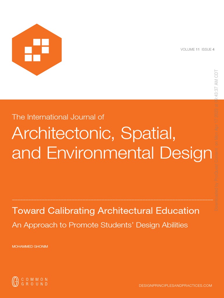 Toward Calibrating Architectur | PDF | Academic Journal | Design
