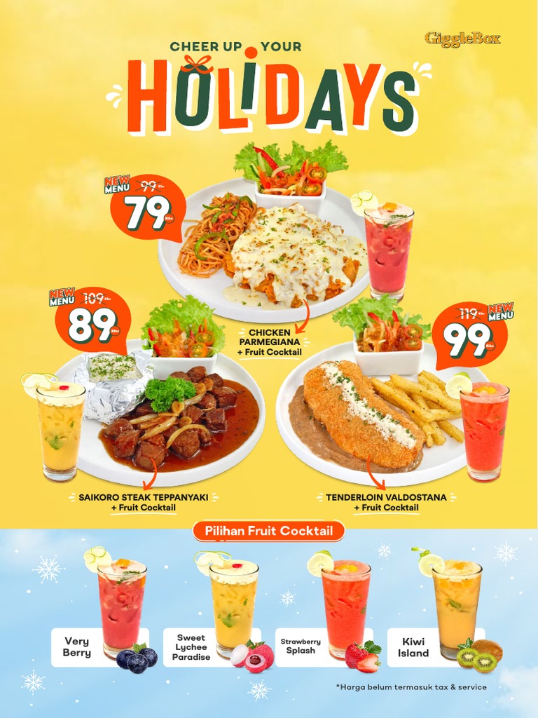 MENU GIGGLEBOX BANDUNG-compressed PDF | PDF | Pancake | Steak