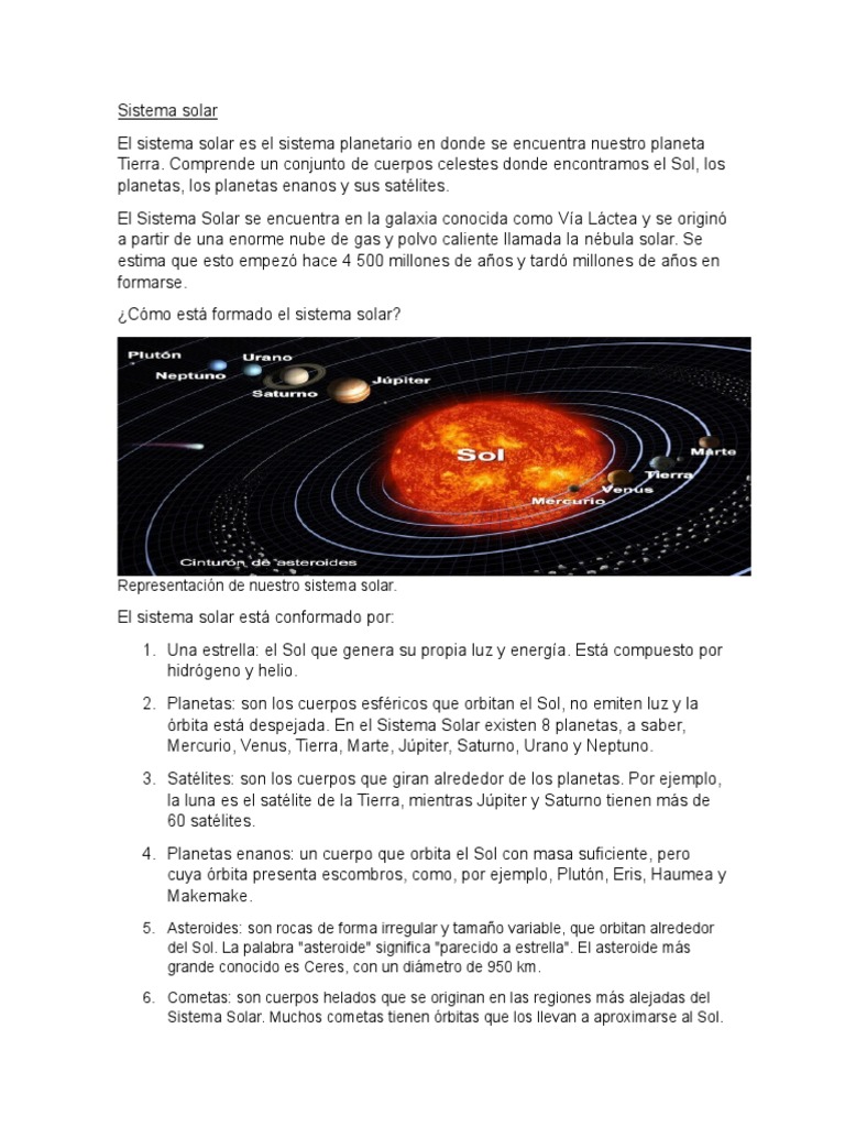 Composición y Estructura del Sol | PDF | Sistema solar | Tierra