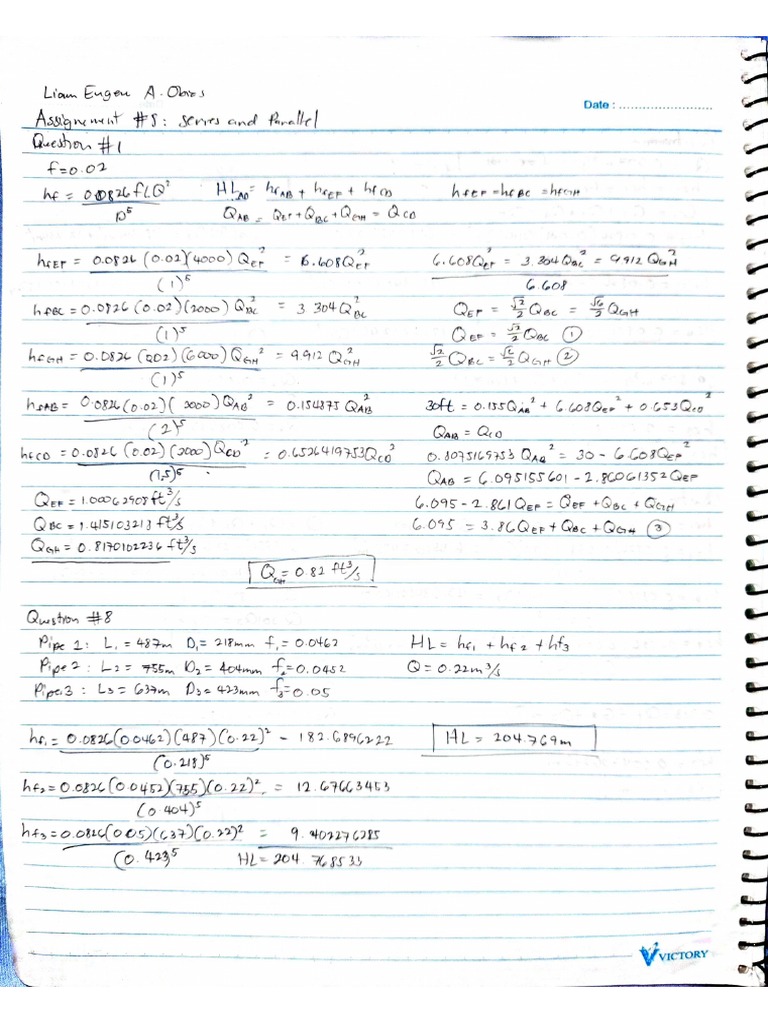 Assignment #8 Series and Parallel Solutions Obias | PDF