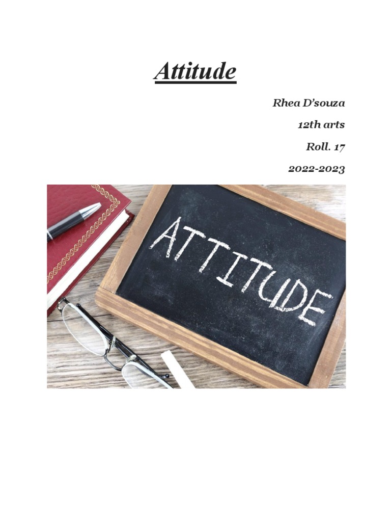 Sample Attitude PDF | PDF | Attitude (Psychology) | Likert Scale