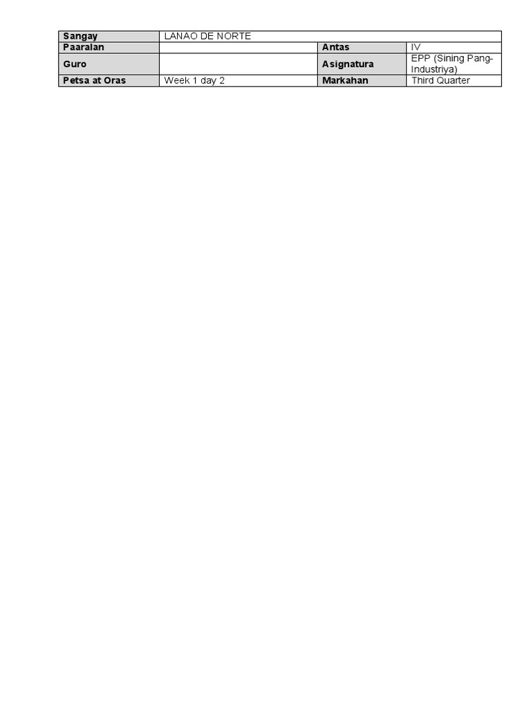 DLP-EPP 4 W1 Day 2 | PDF